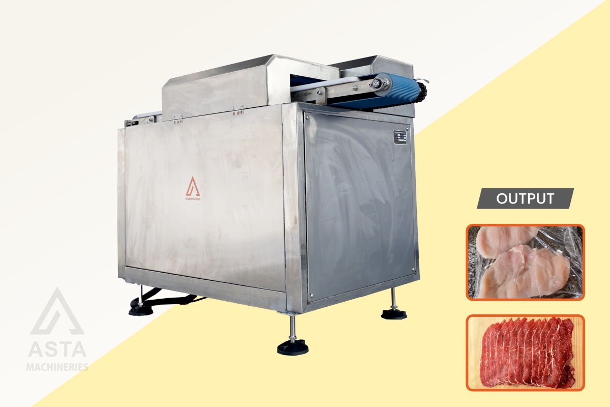 Automatic Horizontal Meat Slicer Machine - Asta Machineries