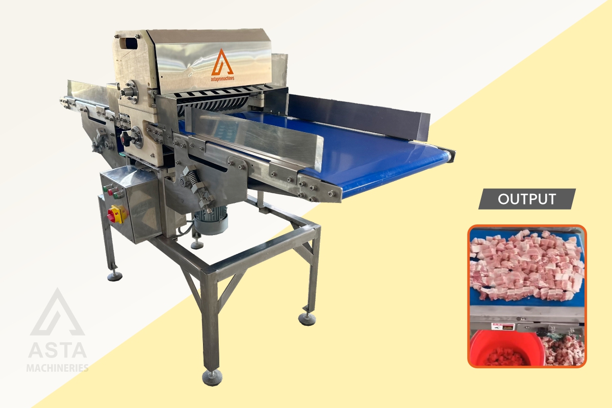 Automatic Meat Strip and Dicer Cutting Machine - Asta Machineries